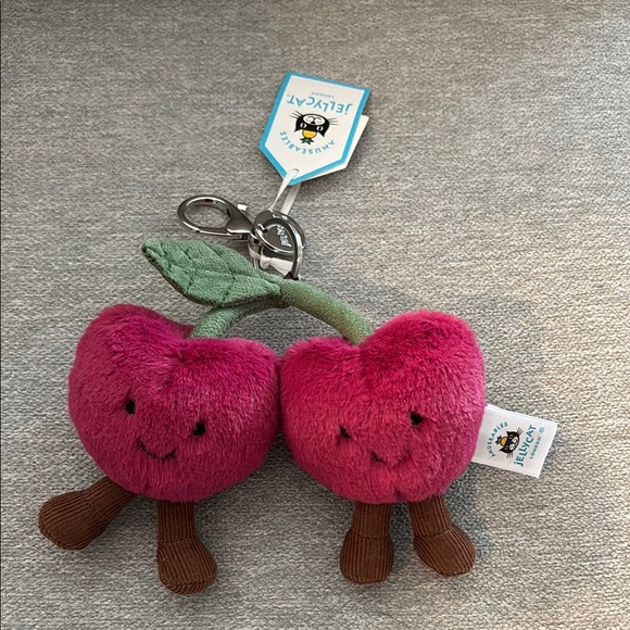 Jellycat | Accessories | Jellycat Amuseables Cherries Bag Charm 63x5x2 ...
